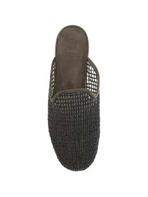 Brunello Cucinelli Open Knit Slip-on Slippers
