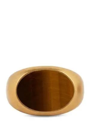 Dries Van Noten Stone Signet Ring - Gold