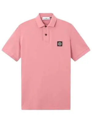 Stone Island Slim Fit Cotton Piqué Polo Shirt - Multicolor