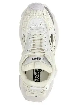 Versace Mercury M_vs_01 Fabric And Leather Sneakers