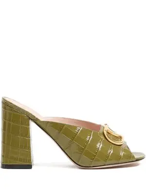 Valentino Garavani Vlogo Signature Leather Mules - Multicolor