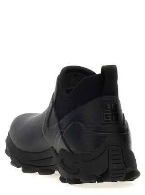 Givenchy Low Rubber Ankle Boots With Textile Details