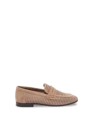 Brunello Cucinelli Brunello Cucinelli Perforated Calfskin Loafers Multicolor