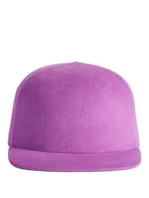 Balenciaga Logo Embroidered Cotton Drill High Rounded Cap - Multicolor