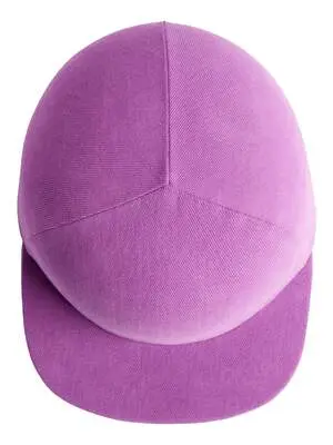 Balenciaga Logo Embroidered Cotton Drill High Rounded Cap - Multicolor