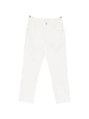 Brunello Cucinelli White Cotton Trousers