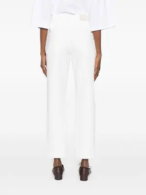 Brunello Cucinelli White Cotton Trousers