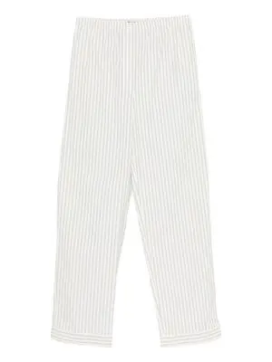 Miu Miu Cotton Pajama Trousers - Multicolor