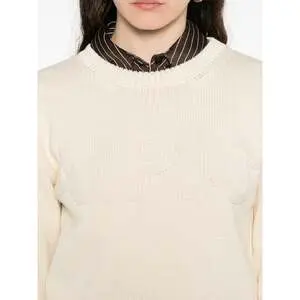 A.p.c. Neutral Tonal Logo Crew Neck Jumper