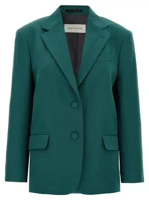 Dries Van Noten Birdy Single-breasted Blazer - Green