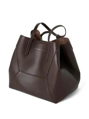 Brunello Cucinelli Calf Leather Tote Bag - Multicolor