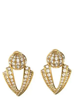 VALENTINO VALENTINO GARAVANI 'Poetique Des Gouttes' Crystal Embellished Clip-On Earrings