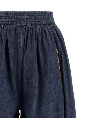 Valentino Garavani Balloon Fit Chambray Denim Pants