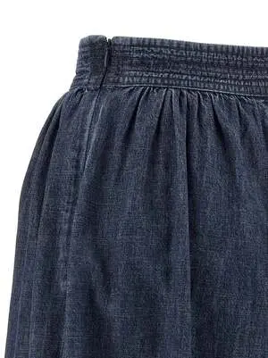 Valentino Garavani Balloon Fit Chambray Denim Pants
