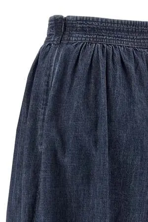 Valentino Garavani Balloon Fit Chambray Denim Pants