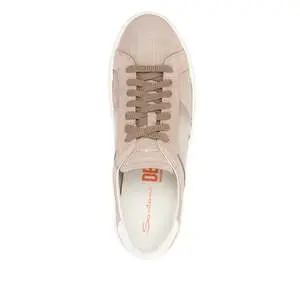 Santoni Low-top Trainers With Padded Ankle And Logo Detail