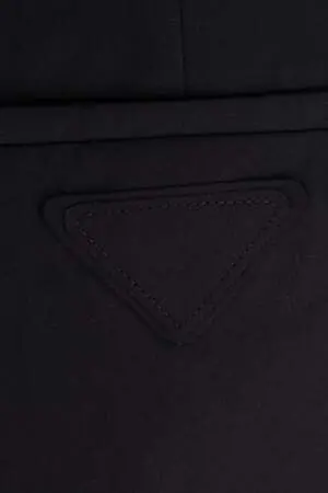Prada Tailored Trousers With Logo Detail - Multicolor
