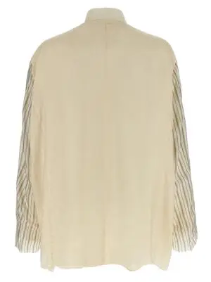 MAISON MARGIELA Anonymity Of The Lining' Bi-material Jacket - Cream