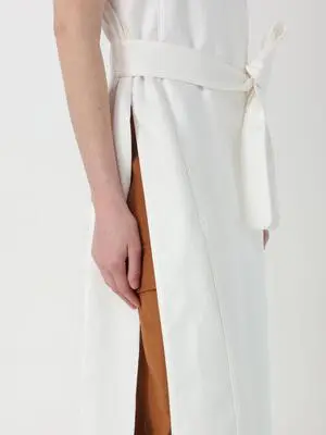 Max Mara Sleeveless Waistcoat With Belt - White