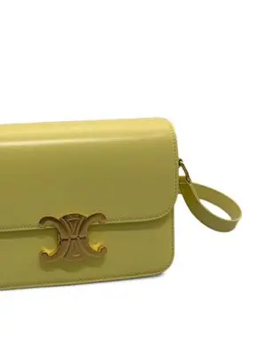 Celine Triomphe Teen Leather Crossbody Bag - Multicolor