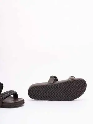 Brunello Cucinelli Braided Strap Slides