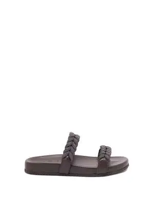 Brunello Cucinelli Braided Strap Slides - Multicolor