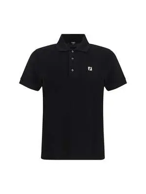 Fendi Cotton Polo - Black