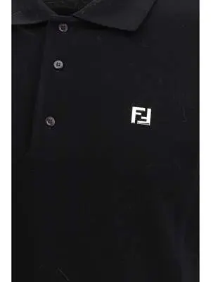Fendi Cotton Polo - Black