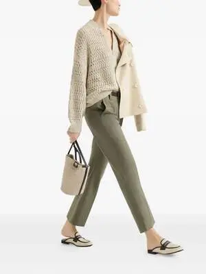 Brunello Cucinelli Cotton Tailored Pants