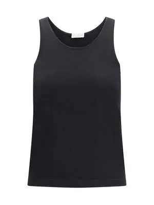 Brunello Cucinelli Sparkling Knit Tank Top - Black