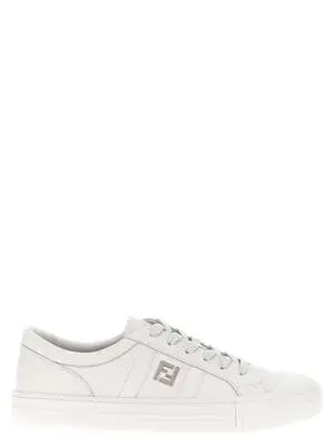 Fendi Calfskin Leather Lace-up Sneakers