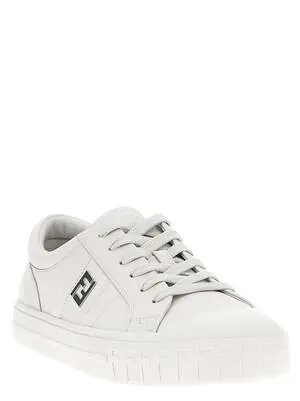 Fendi Calfskin Leather Lace-up Sneakers