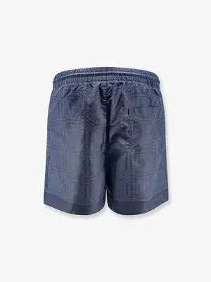 Gucci Nylon Swim Trunks With Incrocio Print