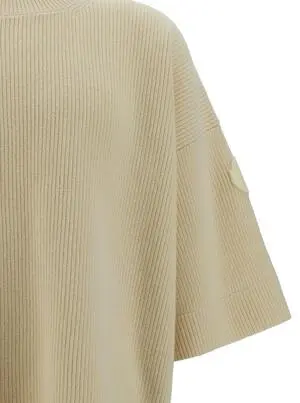 Moncler Wool Ribbed Sweater With Roc Nation Patch
