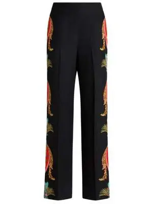 Etro Straight Leg Trousers - Black