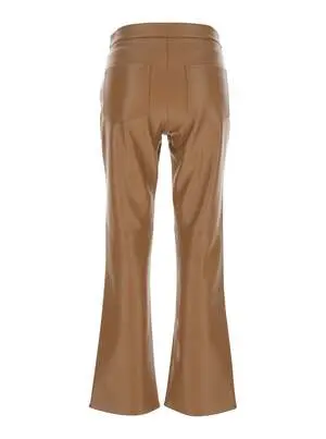 Max Mara Sublime" Eco-leather Flared Trousers - Brown