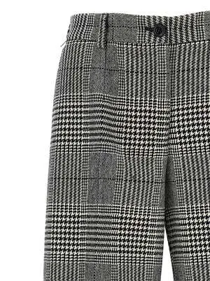Dolce & Gabbana Sartoriale Houndstooth Wool Blend Trousers - Multicolor