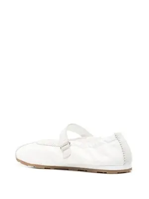 Miu Miu Elasticated Strap Ballerina Flats - Multicolor