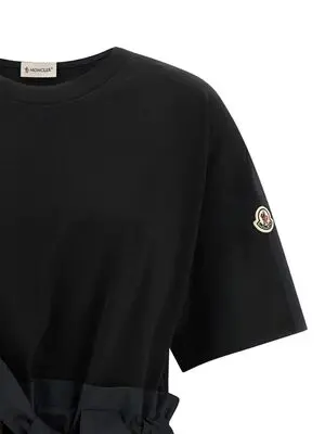 Moncler Belted Cotton Mini Dress
