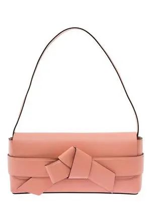 Acne Studios Leather Shoulder Bag With Knot Detail - Multicolor