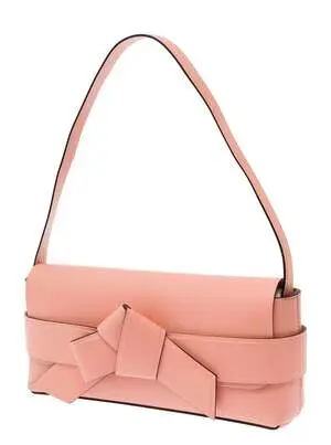 Acne Studios Leather Shoulder Bag With Knot Detail - Multicolor