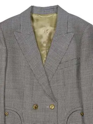 BLAZÉ MILANO Double-breasted Checked Blazer - Multicolor