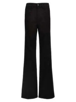 TOM FORD Stretch Twill Denim Wide Flare Jeans - Black