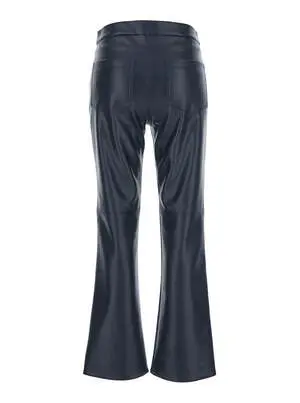 Max Mara Sublime" Eco Leather Flared Leg Pants - Multicolor