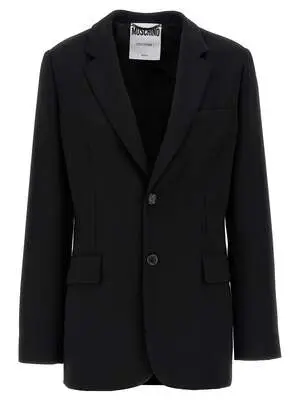 MOSCHINO Moschino Single-Breasted Martingale Blazer