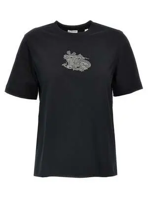 Burberry Logo Print T-shirt - Black