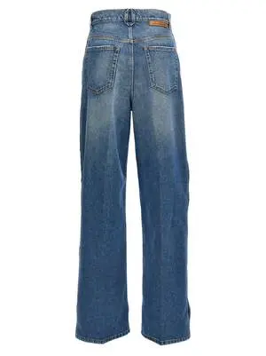 Stella McCartney Bootcut Jeans With Side Buttons - Blue