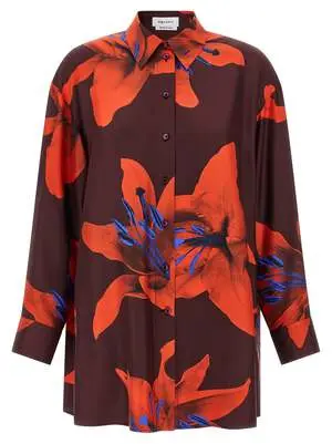 ALEXANDER MCQUEEN ALEXANDER MCQUEEN "Flame Lily" Silk Shirt
