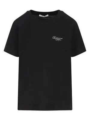 Givenchy Black Logo Cotton T-shirt - Multicolor
