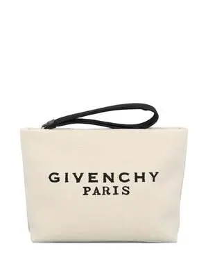 Givenchy GIVENCHY Logo Cotton Pouch Multicolor